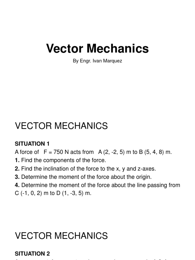 Statics of Rigid Bodies 3 (Vector Mechanics) | PDF | Force | Center Of Mass