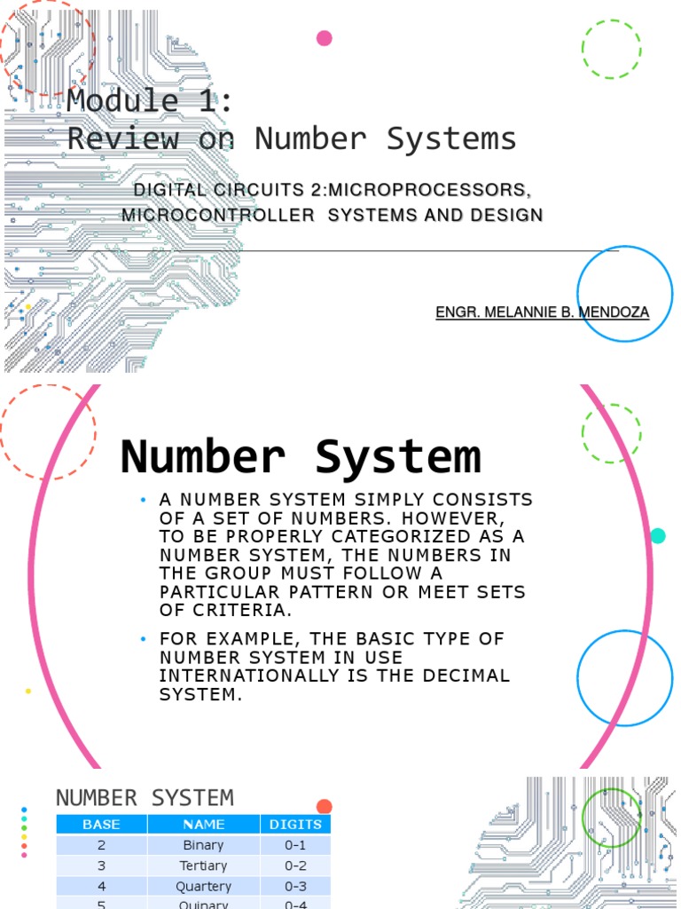 Module 1 Review On Number Systems | PDF | Subtraction | Encodings