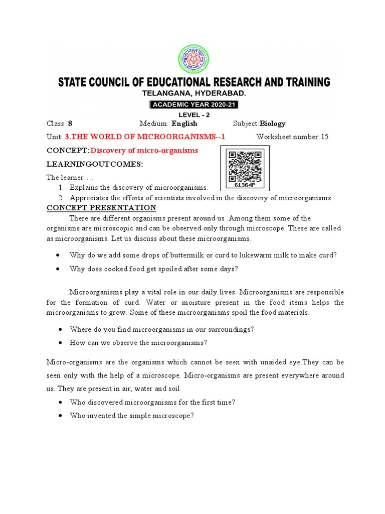 8th Biological Science EM L2 WS 15-60 | PDF | Food Preservation ...