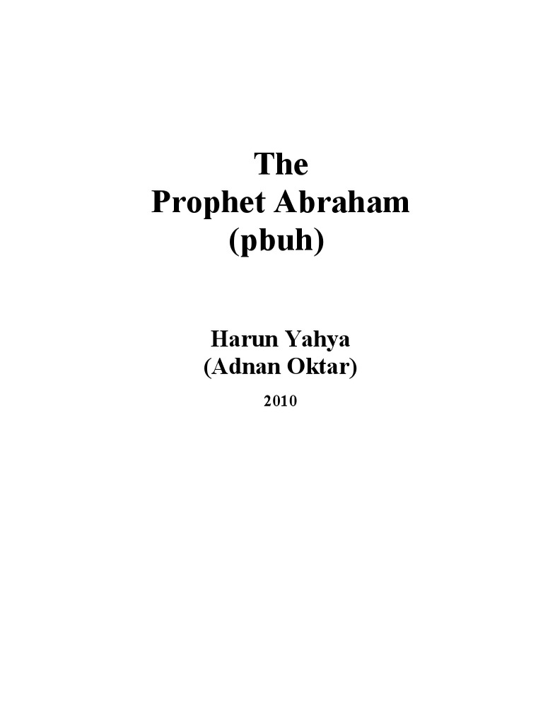 The Prophet Abraham Sws | PDF | Social Science | Religion & Spirituality