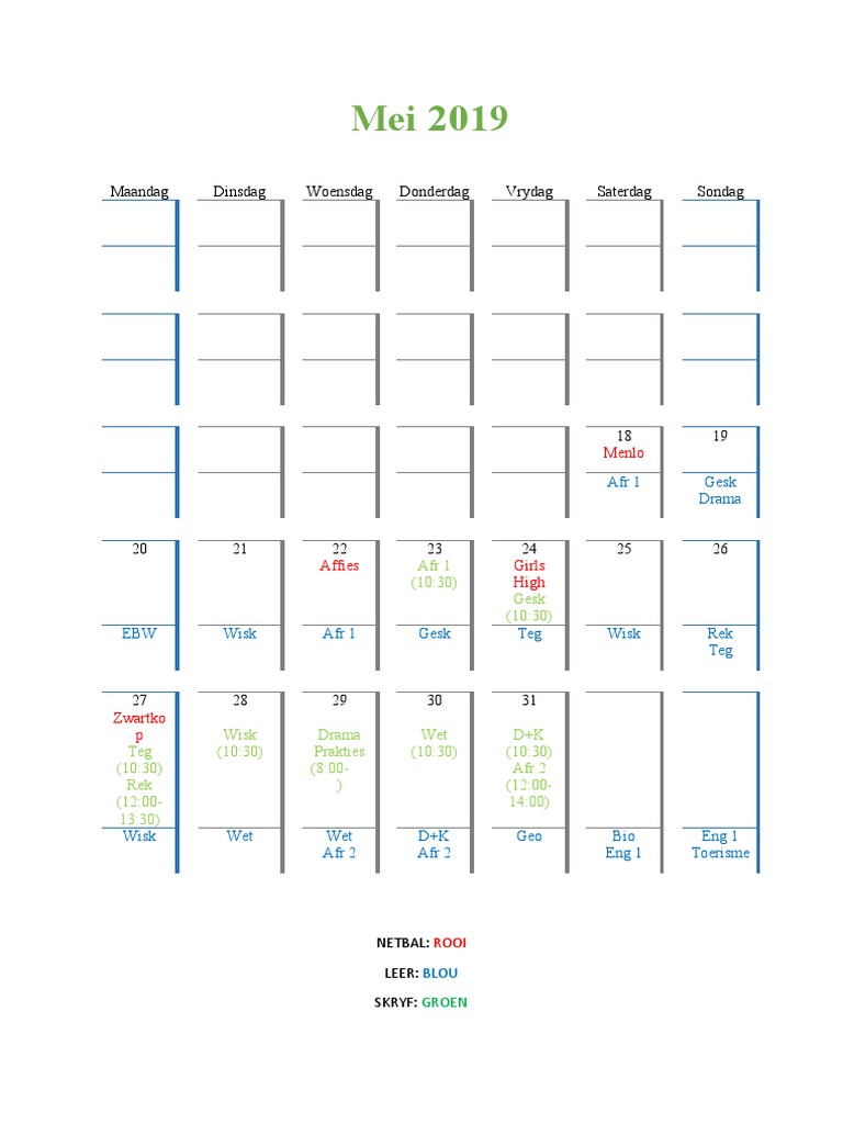 May-June 2019 Exam Schedule & Reflections | PDF | Prayer | Jesus