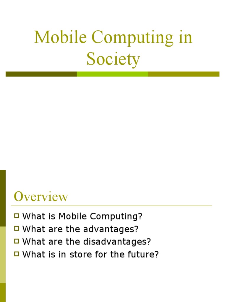 Mobile Computing: Impact and Future Trends | PDF | Technology & Engineering