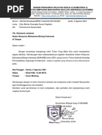 Surat Peminjaman Auditorium | PDF