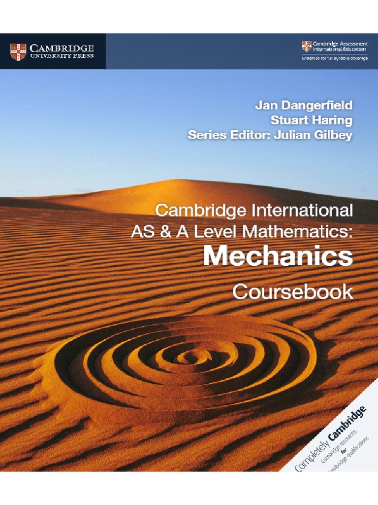 Cambridge International As A Level Mathematics Mechanics Coursebook ...