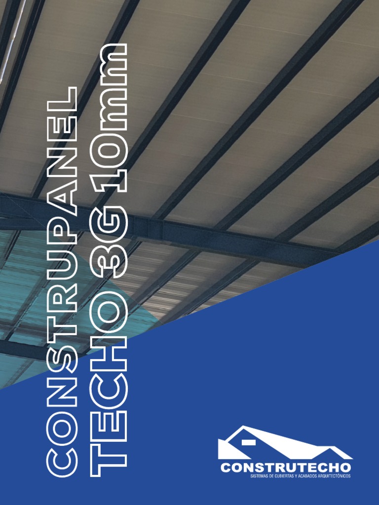 Construpanel Techo 3G 10mm - FT - Construtecho | PDF | Poliuretano ...