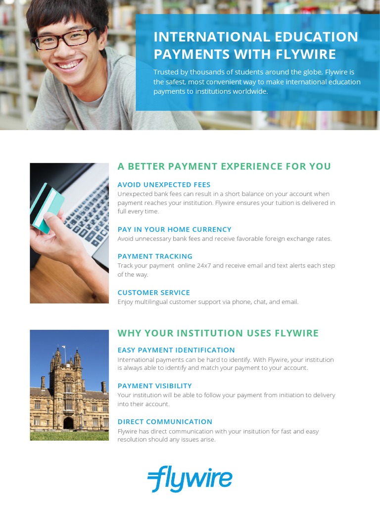 Flywire Benefits HowtoPay | PDF | Payments | Credit Card