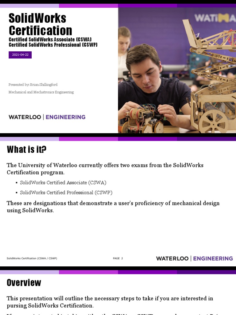 Solidworks Certification: Certified Solidworks Associate (Cswa) Certified Solidworks ...