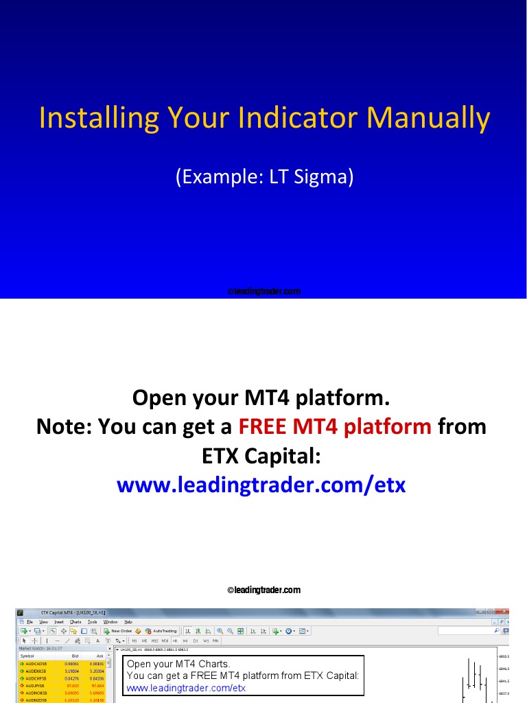 Installing Your Indicator Manually: (Example: LT Sigma) | PDF ...