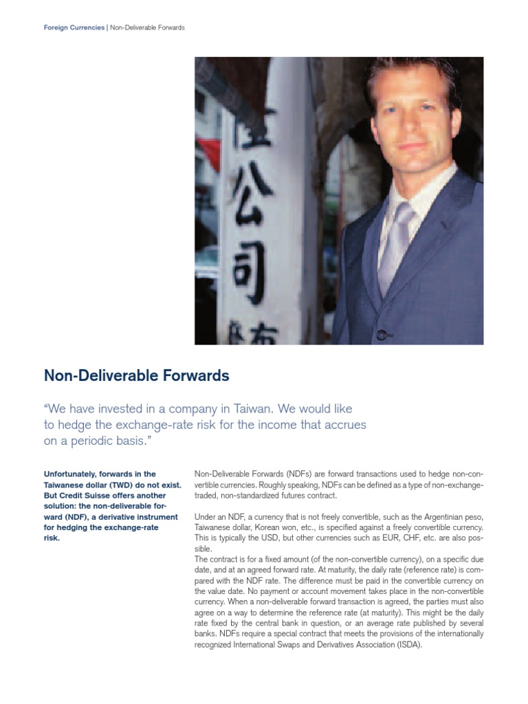 Nondeliverable Forward en | PDF | Exchange Rate | Derivative (Finance)