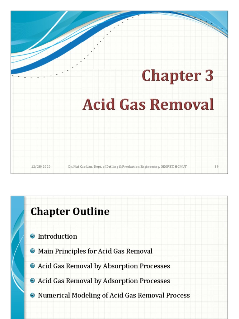 Acid Gas Removal Techniques Guide | PDF | Adsorption | Absorption ...