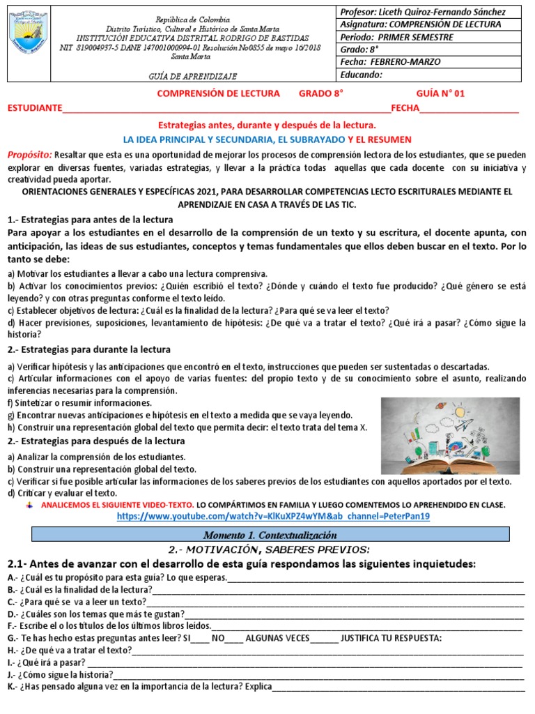 Estrategias para mejorar la comprensión lectora a través del desarrollo ...