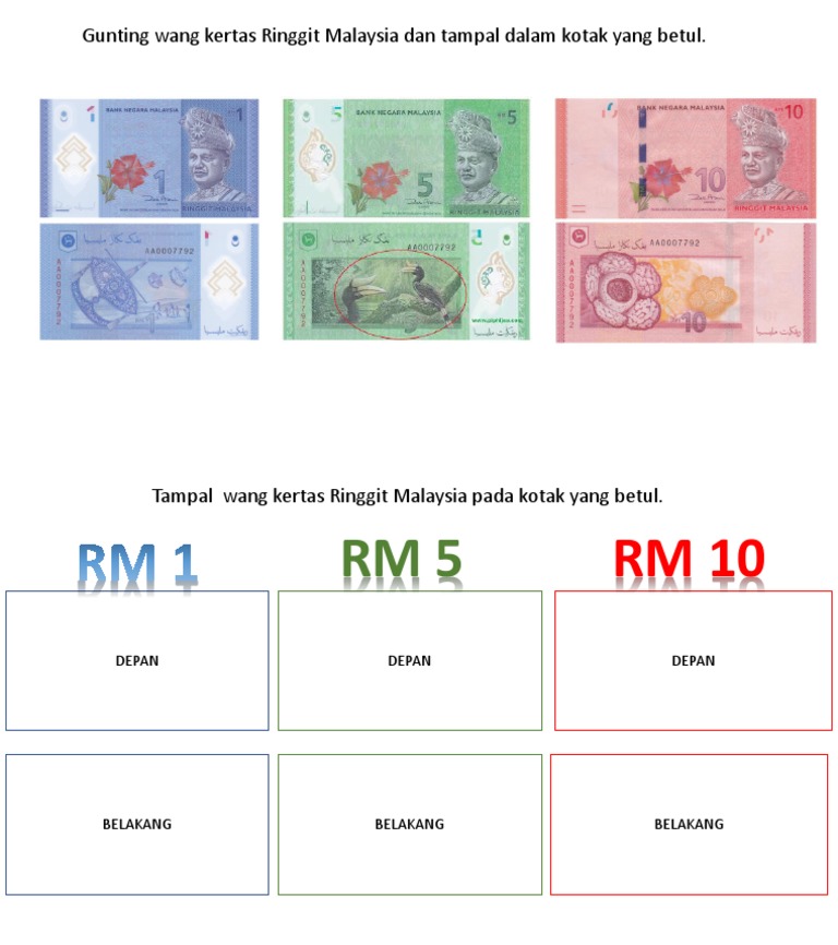 Lembaran Kerja Wang - Tahun 2 | PDF