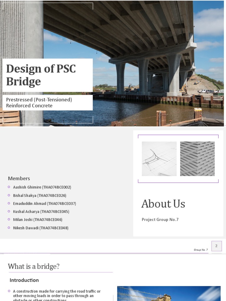 Design of PSC Bridge: Prestressed (Post-Tensioned) Reinforced Concrete ...