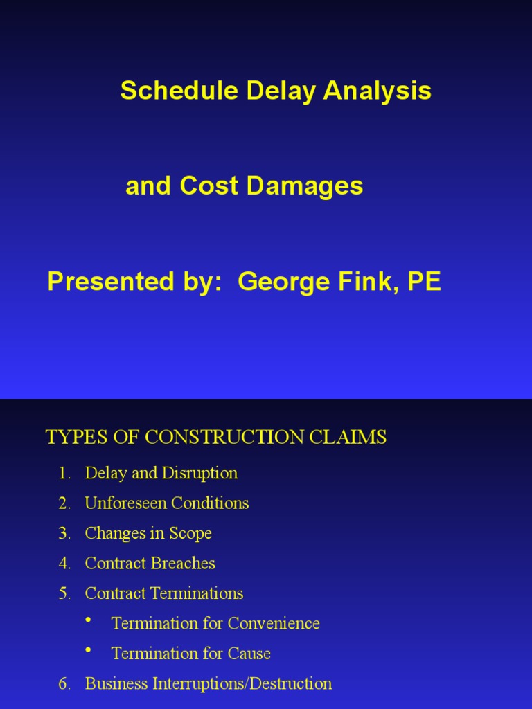 Types of Construction Delays | PDF | Cost | Carpentry