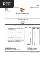 Soalan Ujian Matematik Tingkatan 3 KSSM | PDF