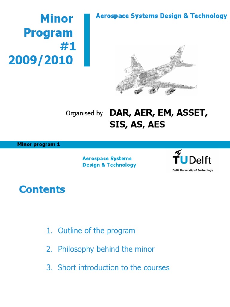 Minor Program #1 2009/2010: Dar, Aer, Em, Asset, Sis, As, Aes | PDF ...