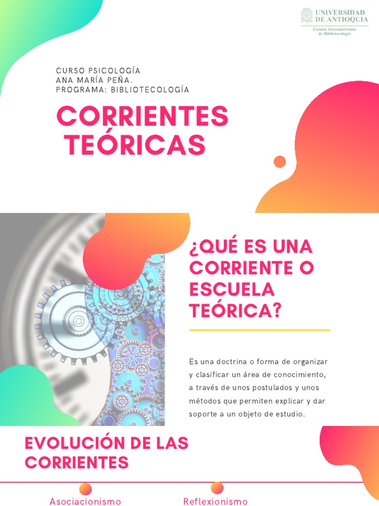 Corrientes Teóricas en Psicología | PDF | Sicología | Psicología clínica