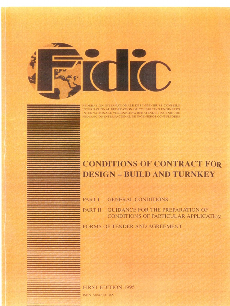 FIDIC Conditions of Contract For Design-Build and Turnkey (ORANGE BOOK) | PDF