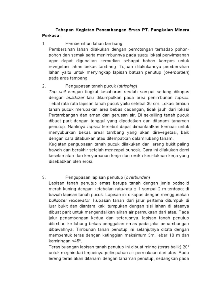 Diagram Pengolahan Emas | PDF
