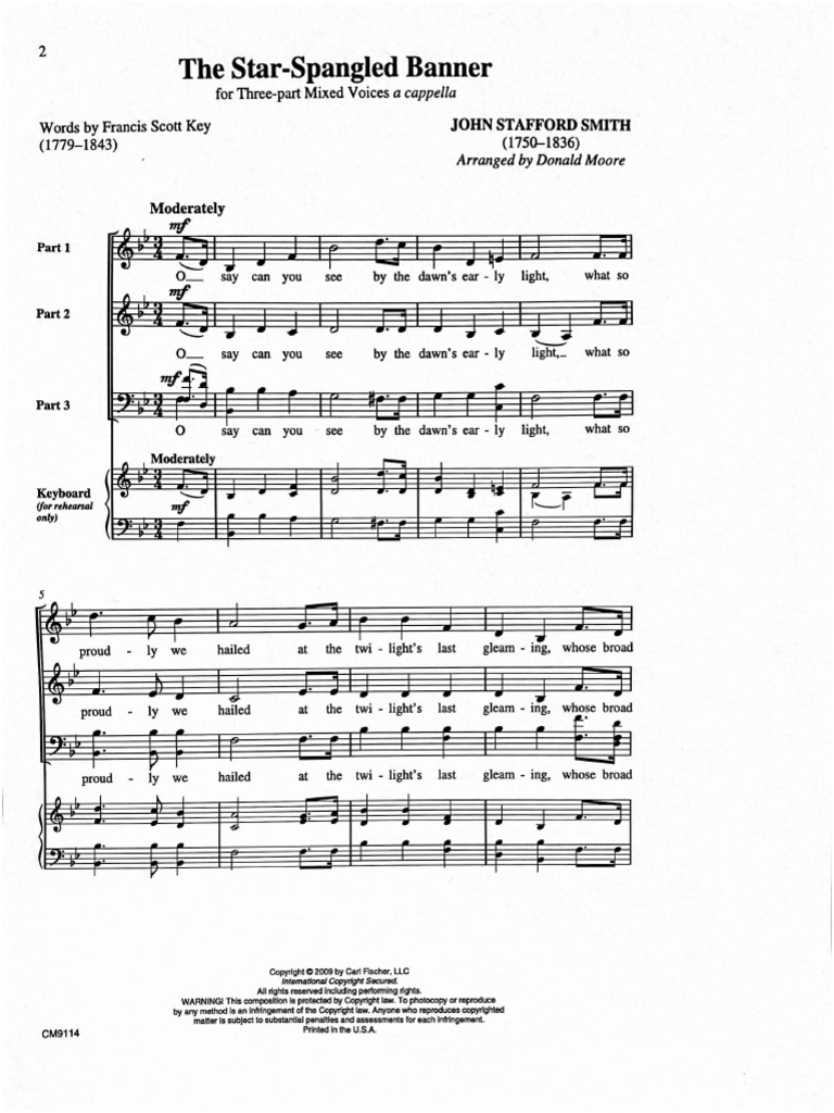 Star Spangeled Banner SAB | PDF