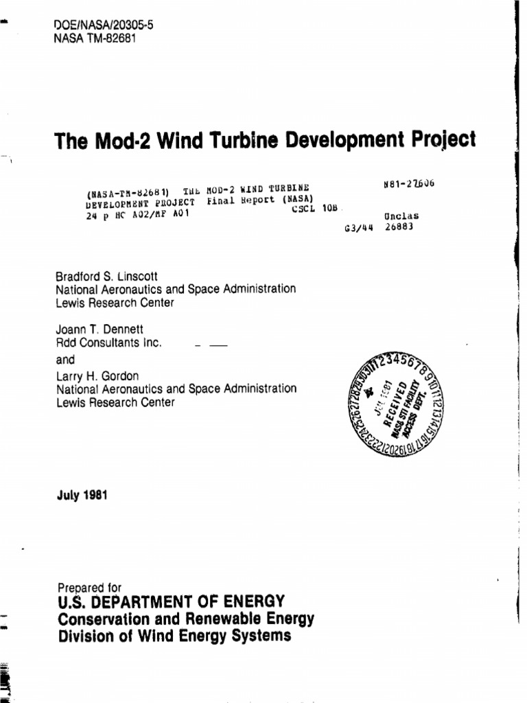 The Mod-2 Wind Turbine Development Project | Descargar gratis PDF ...