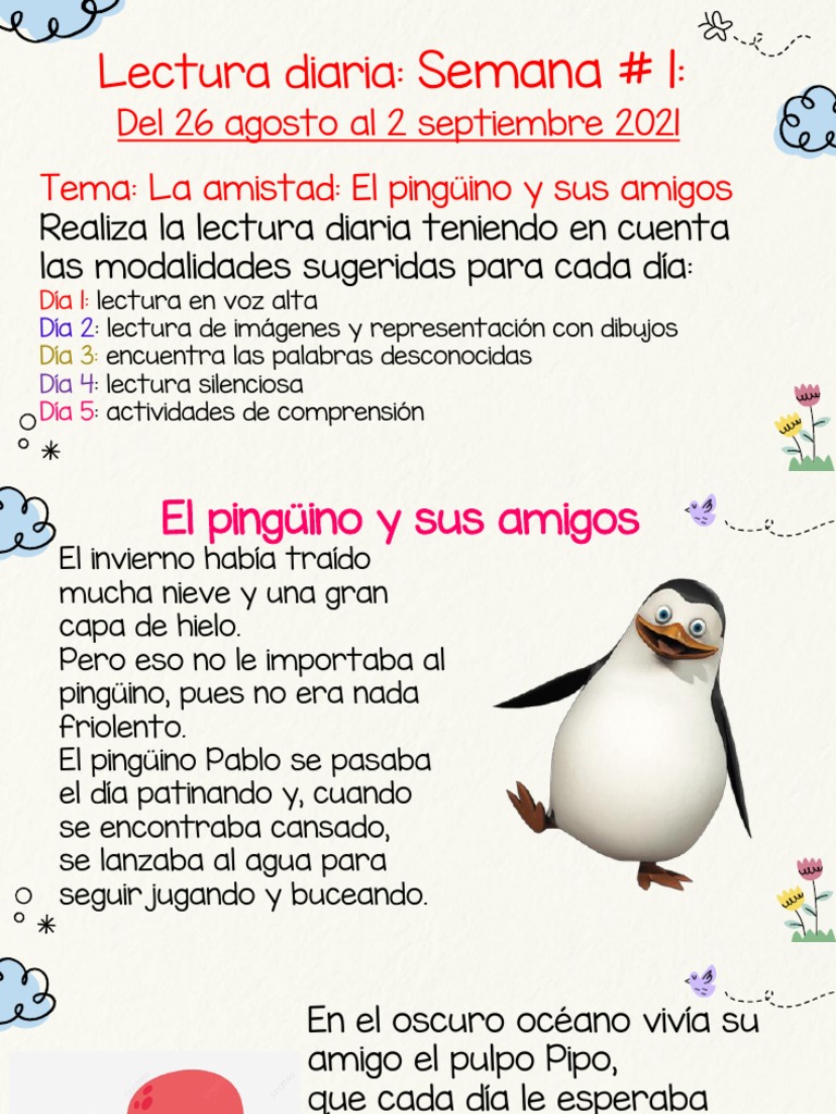 Lectura Diaria 4P Semana 1 | PDF