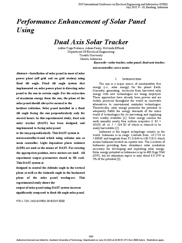 Panel Solar Con Arduino | PDF | Solar Energy | Photovoltaics