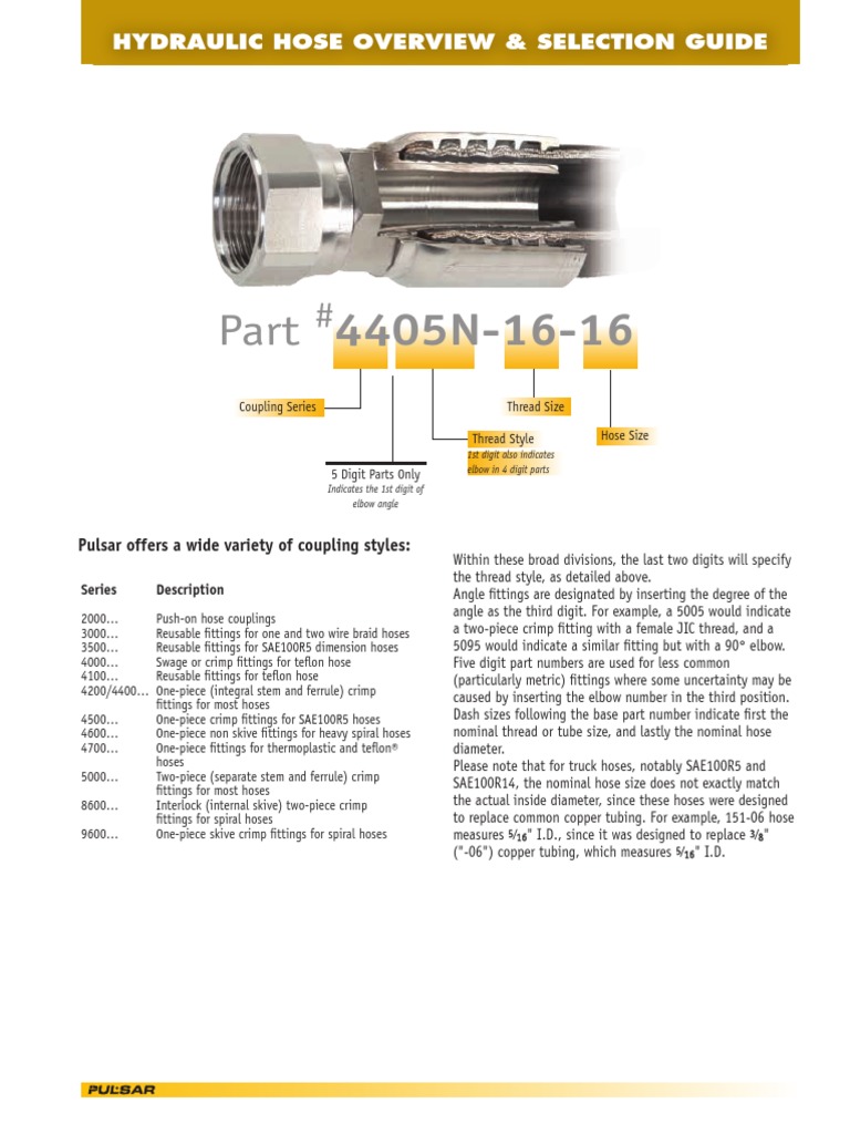 Hydraulic Fittings Thread Guide | PDF | Pipe (Fluid Conveyance) | Screw