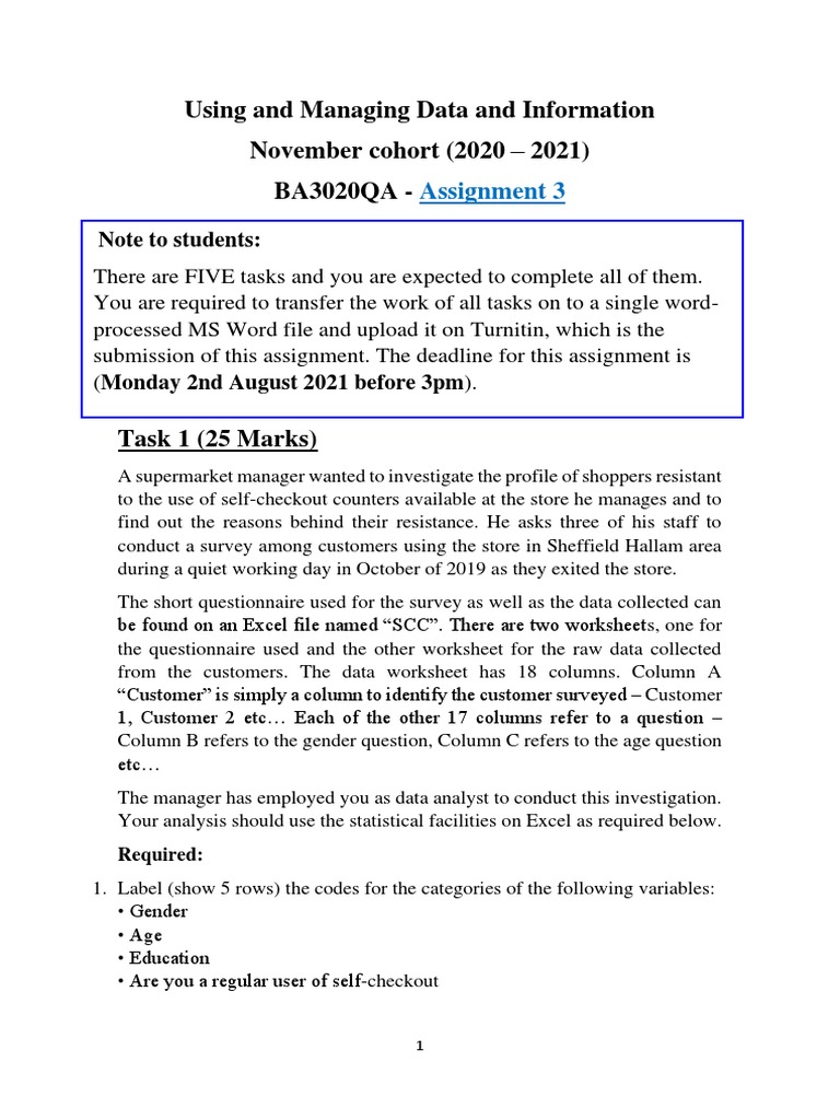 Supermarket Self-Checkout Survey Analysis | PDF | Computers ...