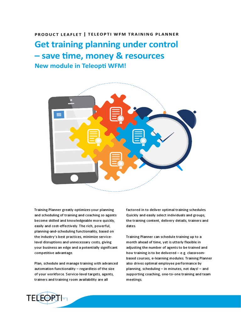 3 Teleopti WFM Training-Planner | PDF | Automation | Educational Technology
