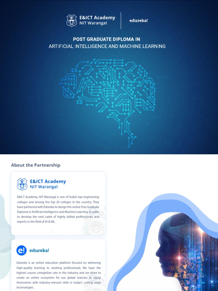 PGD Aiml Brochure | PDF | Machine Learning | Educational Technology