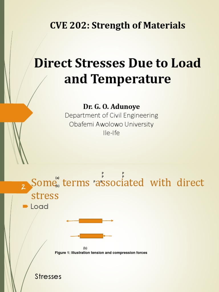 CVE 202 Lecture - 28062021 | PDF | Stress (Mechanics) | Bending