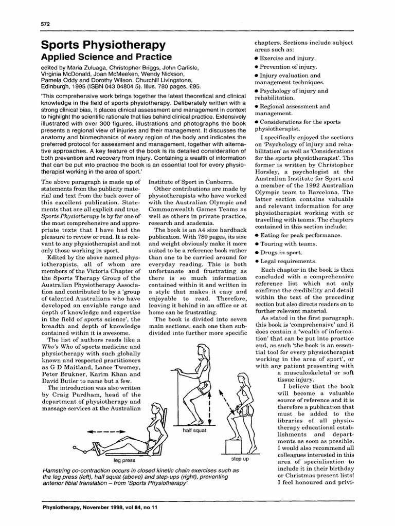 Sports Physiotherapy Compress | Download Free PDF | Physical Therapy ...