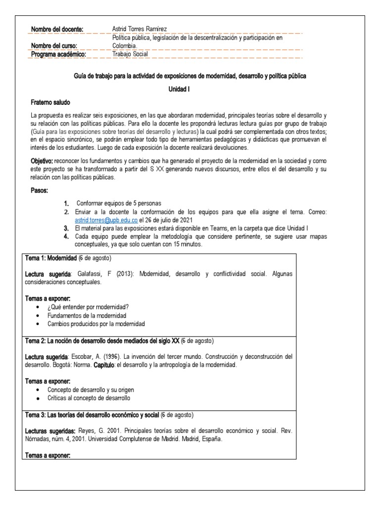 Guía para Exposiciones | PDF | Maestros