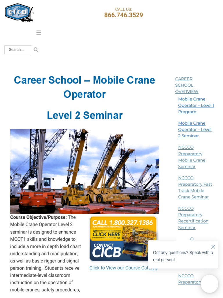 CICB - Mobile Crane Operator - Level 2 Seminar | PDF | Crane (Machine ...