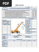 Lifting Plan | PDF | Crane (Machine) | Mechanical Engineering