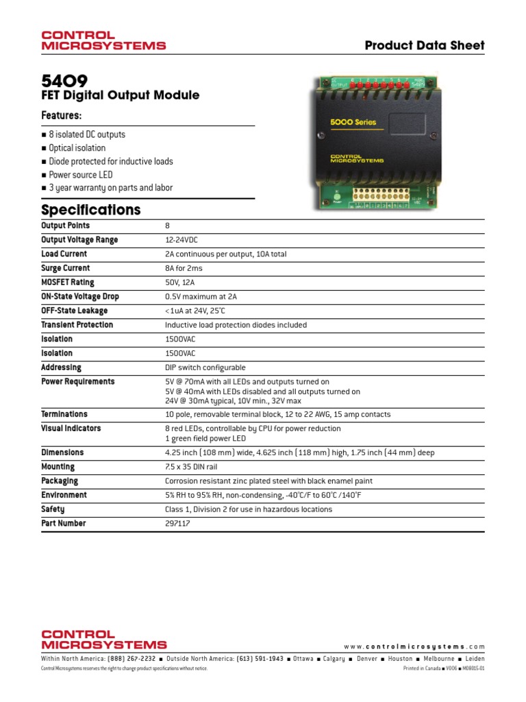 Sch-225-E-scd-gen-019 - Cms Rtu 5409 Digital Output Module Datasheet | PDF | Light Emitting ...