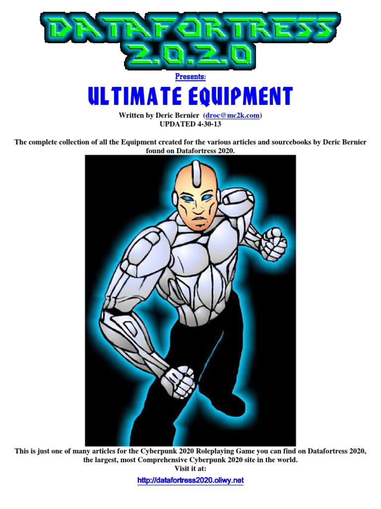 Cyberpunk 2020 - Datafortress 2020 - Ultimate Equipment | PDF ...