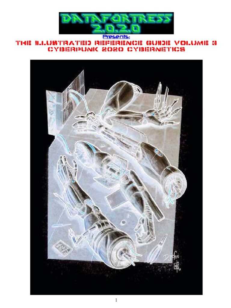 Cyberpunk 2020 - Datafortress 2020 - Illustrated Cybernetics Reference ...