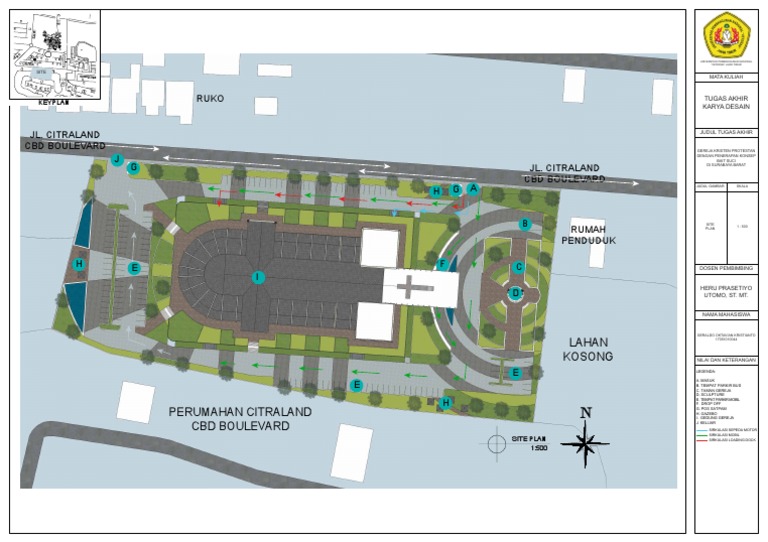 17051010044-Geraldo Oktavian Kristianto-02-Site Plan | PDF