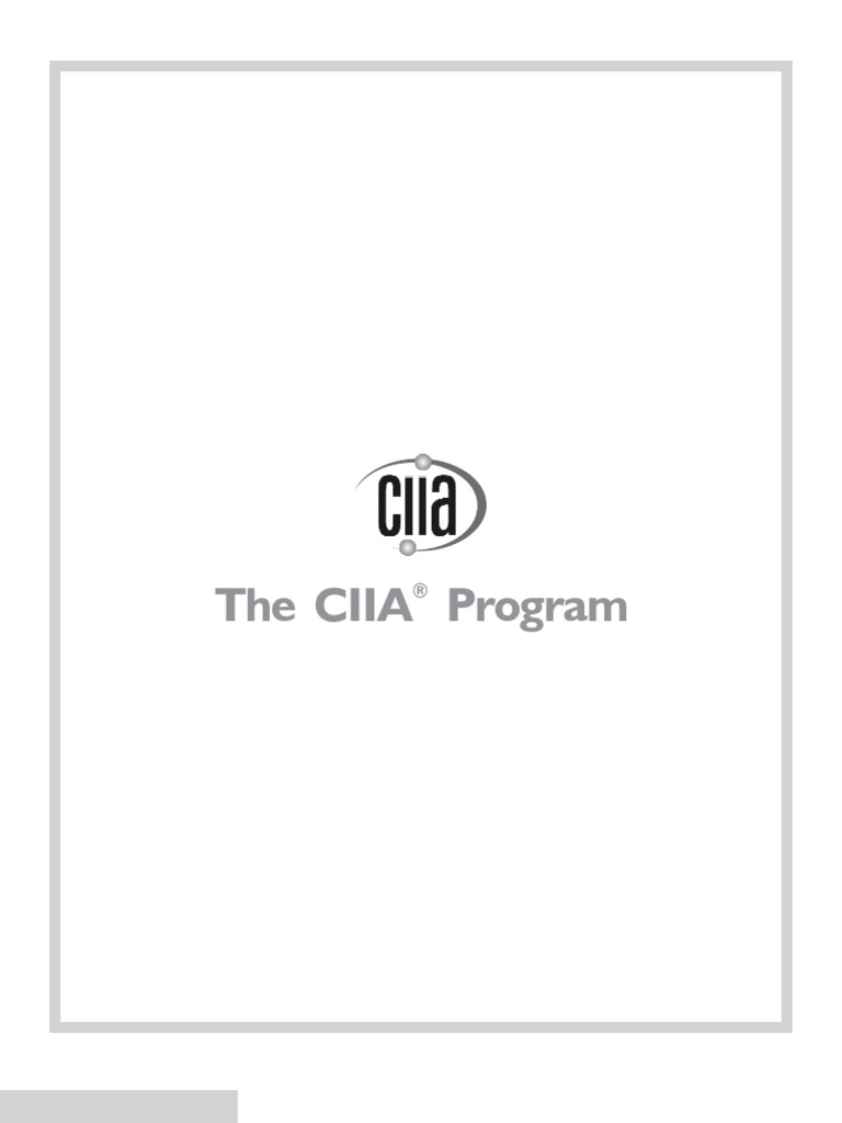 The Ciia Program | PDF | Test (Assessment) | University And College ...