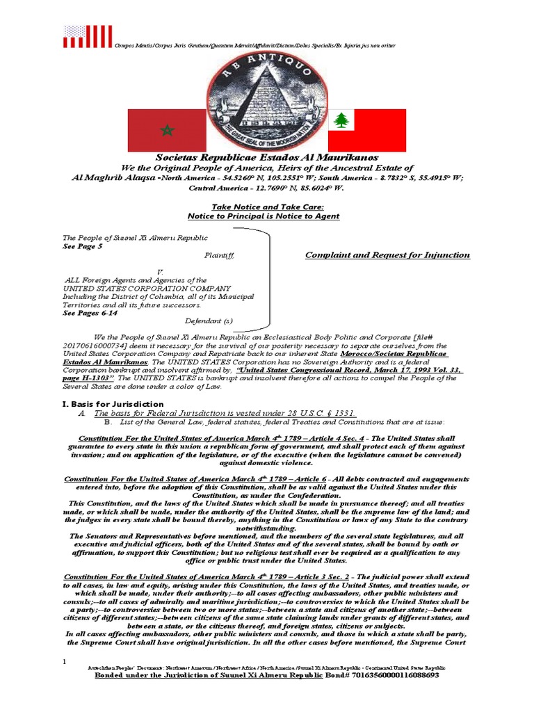 Compos Mentis/Corpus Juris Gentium/Quantum Meruit/Affidavit/Dictum ...