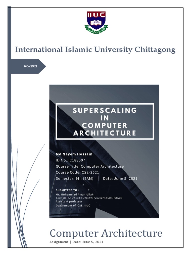 Superscaling in Computer Architecture | PDF | Central Processing Unit | Parallel Computing