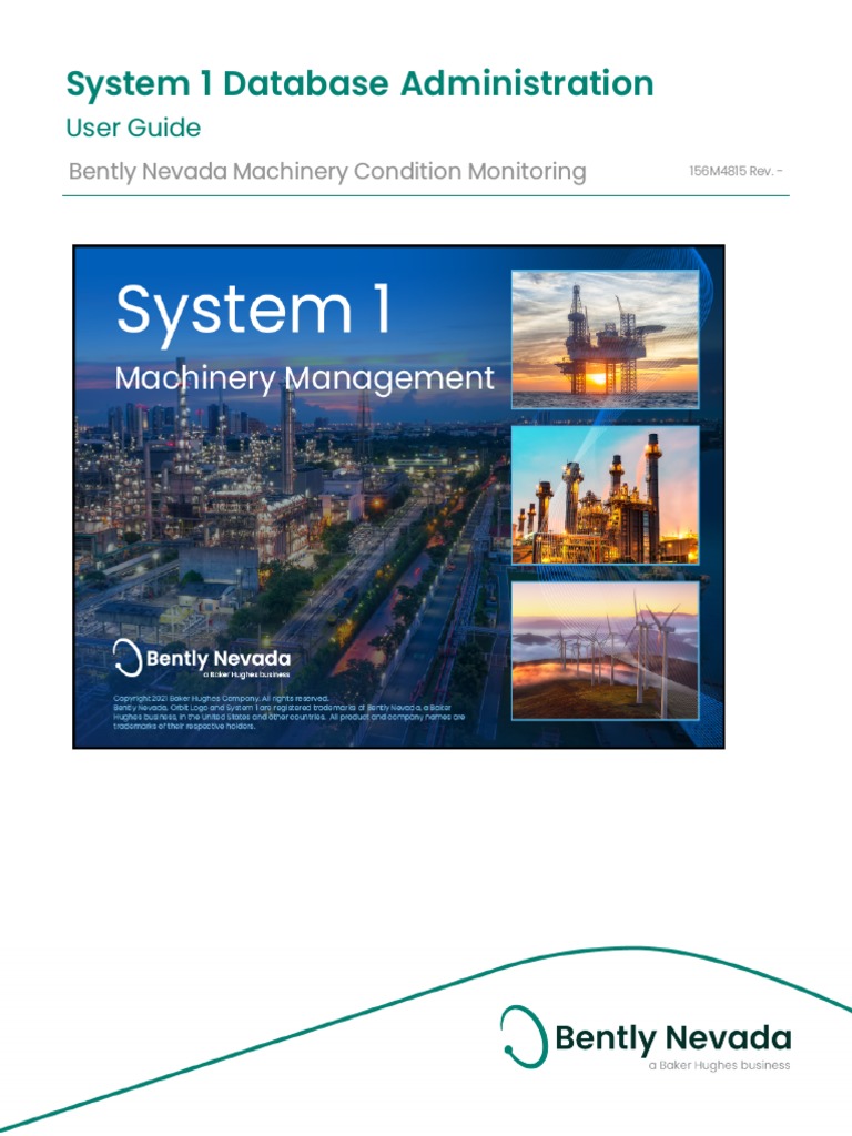 System 1 Database Administration User Guide - 156M4815 | PDF | Windows ...