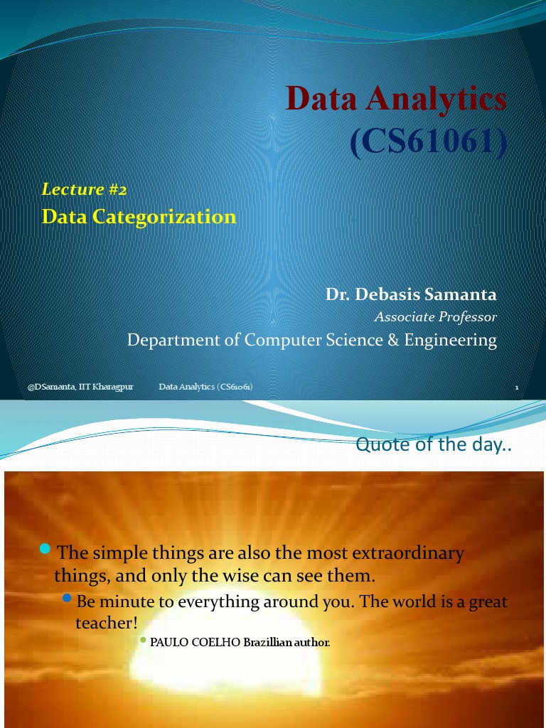 02 DataCategorization | PDF | Level Of Measurement | Categorical Variable