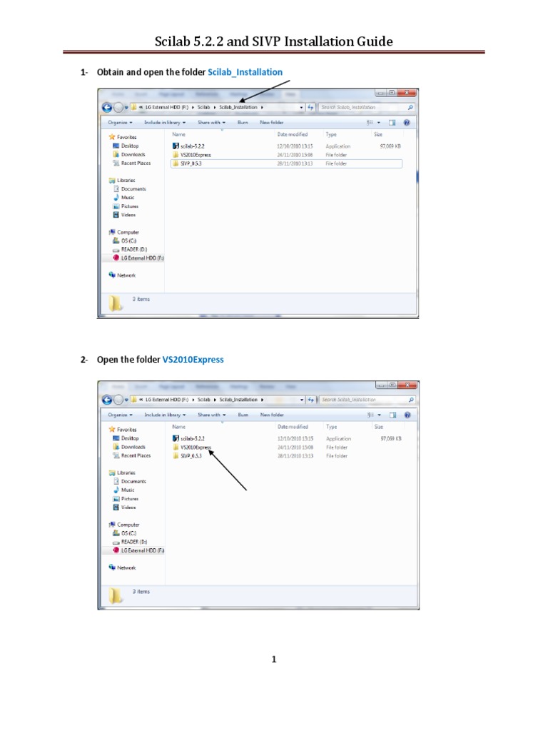 Scilab 5.2.2 and SIVP Installation Guide | PDF | Computer Engineering ...