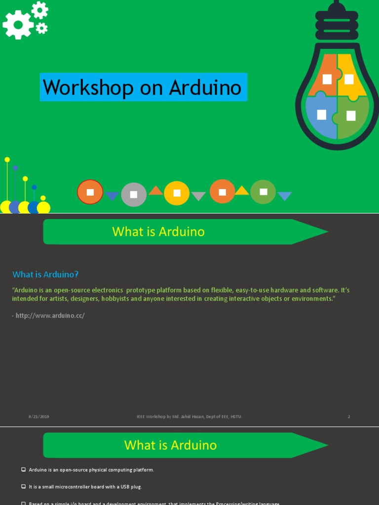 An Introduction to Arduino: A Hands-On Workshop on the Popular Open ...