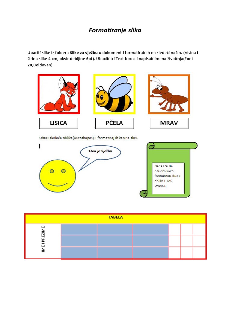 Formatiranje Slika | PDF