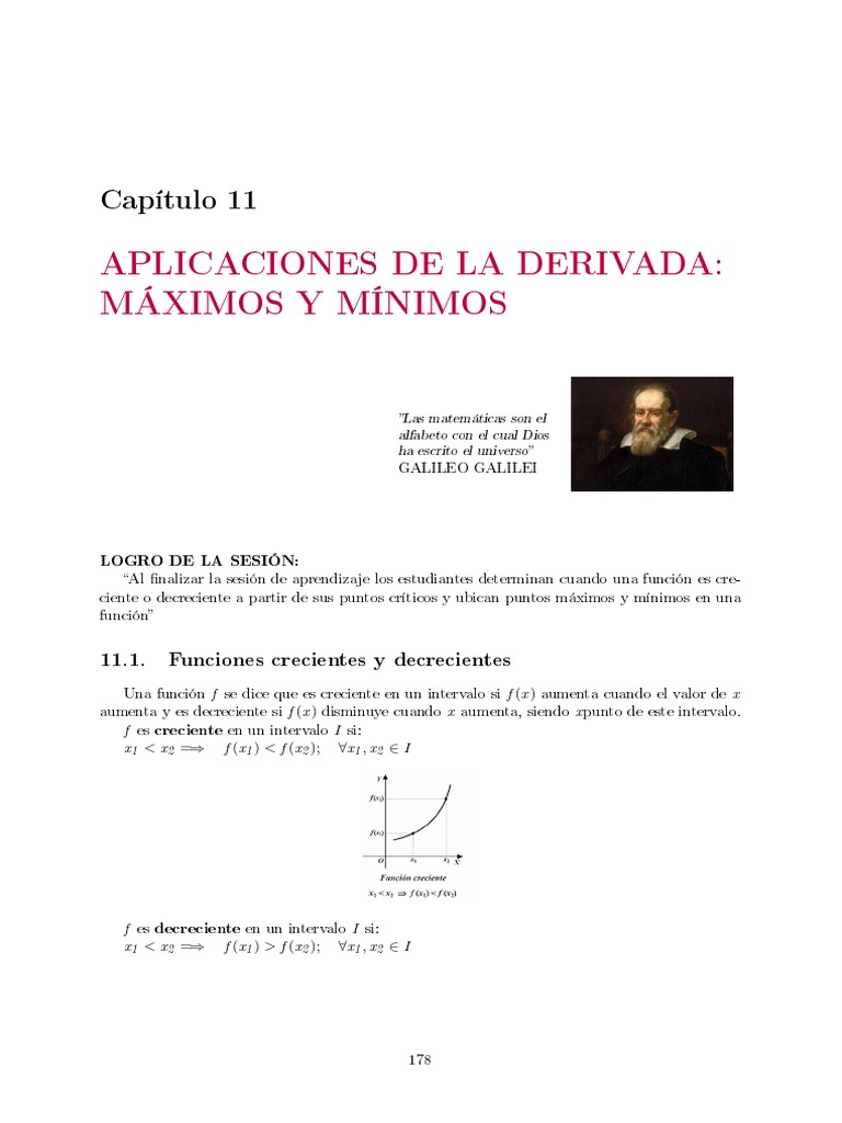 S16.s1 - CRITERIO DE LA PRIMERA Y SEGUNDA DERIVADA | PDF | Máximos y mínimos | Derivado