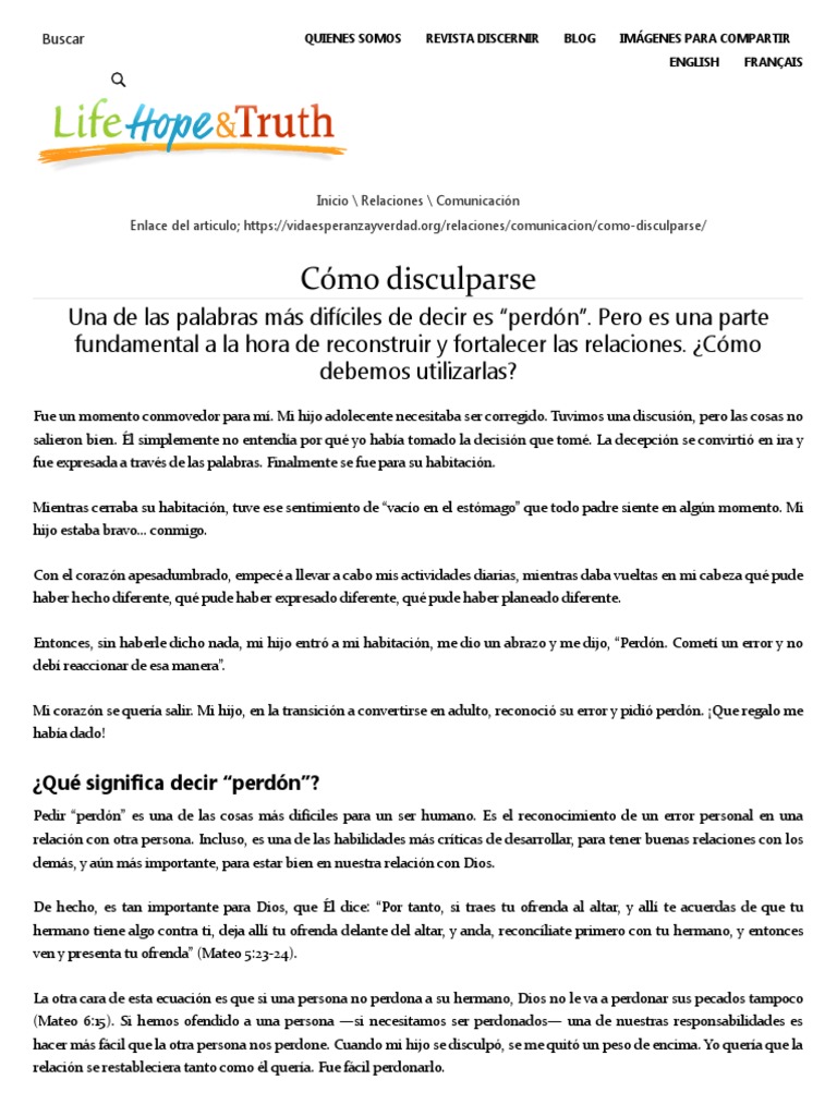 Cómo Disculparse | PDF | Perdón | Amor